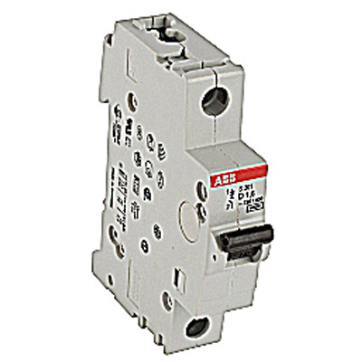 ABB S201-D16 Circuit Breaker; 1-P; D Curve; 16A; 6kA; 480Y/277VAC; Handle; Screw Terminals