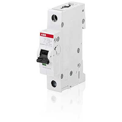ABB S201-Z6 Circuit Breaker; 1-P; Z Curve; 6A; 6kA; 480Y/277VAC; Handle; Screw Terminals