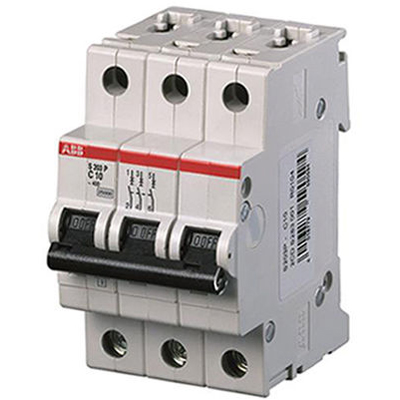 ABB S203P-Z2 Circuit Breaker; 3-Pole; Z Curve; 2A; 480Y/277 VAC; Handle; Screw Terminals