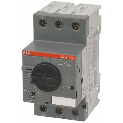 ABB MS116-0.25 Manual Motor Starter,N/A,0.16-0.25A,690V,Thermal/Magnetic,MS116 Series