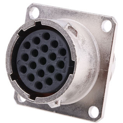 Souriau-Sunbank by Eaton UT0W 0 14 19SH6 Panel mnt receptacle for skt contact,19w