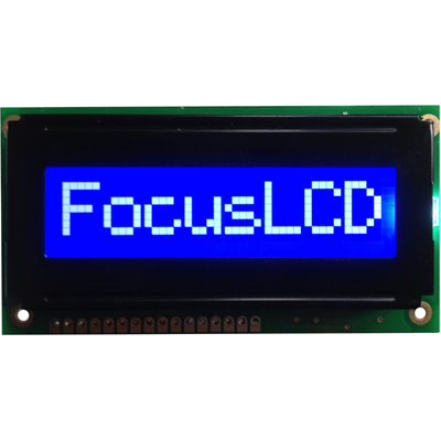 Focus Display Solutions C81A-BW-LW65 Displays LCD Character Module LBC Series 8x1 STN Blue ...