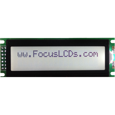 Focus Display Solutions C202C-FTW-LW65 Displays LCD Character Module LBC Series 20x2 FSTN Black ...