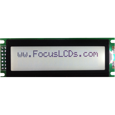 Focus Display Solutions C202C-FTW-LW65 Displays LCD Character Module LBC Series 20x2 FSTN Black ...
