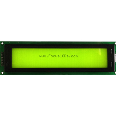 Focus Display Solutions C404A-YTY-LW65 Displays LCD Character Module LBC Series 40x4 STN Yellow ...