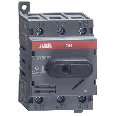 ABB OT160G03 Non-Fused Disconnect switch 160A 3 Poles 600VAC, DIN Rail / Panel Mount , UL508