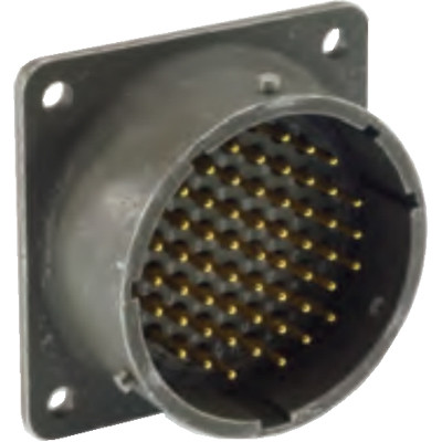 ITT Cannon MS3112E18-32P Circular Connector, Mil-Spec 26482, Box Mount Pin 18, Solder Cup, KPT ...