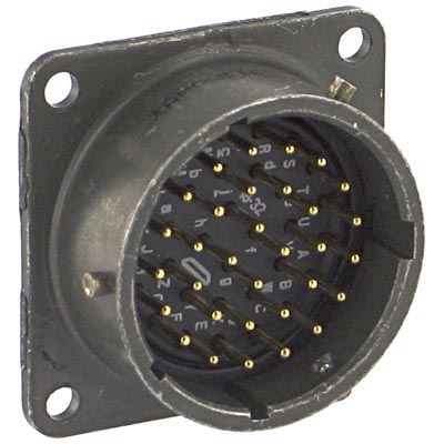 Amphenol Industrial MS3112E18-32P Connector, Box Mount, 18, 0.825 in. (Max.), 1.073 in. (Max.)