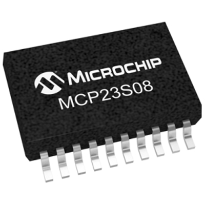 Microchip Technology Inc. MCP23S08-E/SS 8-Bit Input/Output Expander, SPI Interface, SSOP-20