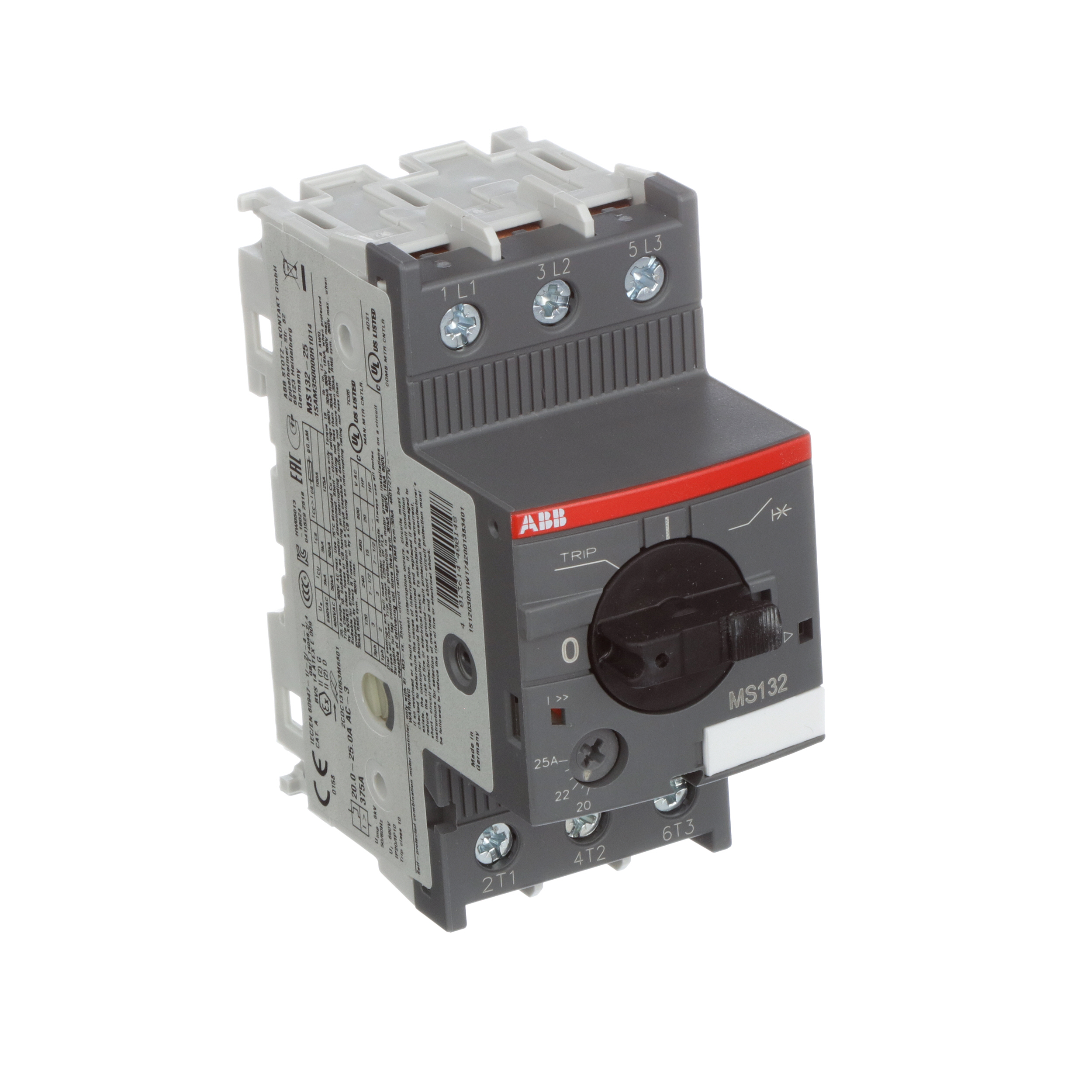 ABB MS132-32 Manual Motor Starter, 25-32A, 690V, Thermal/Magnetic, MS132 Series