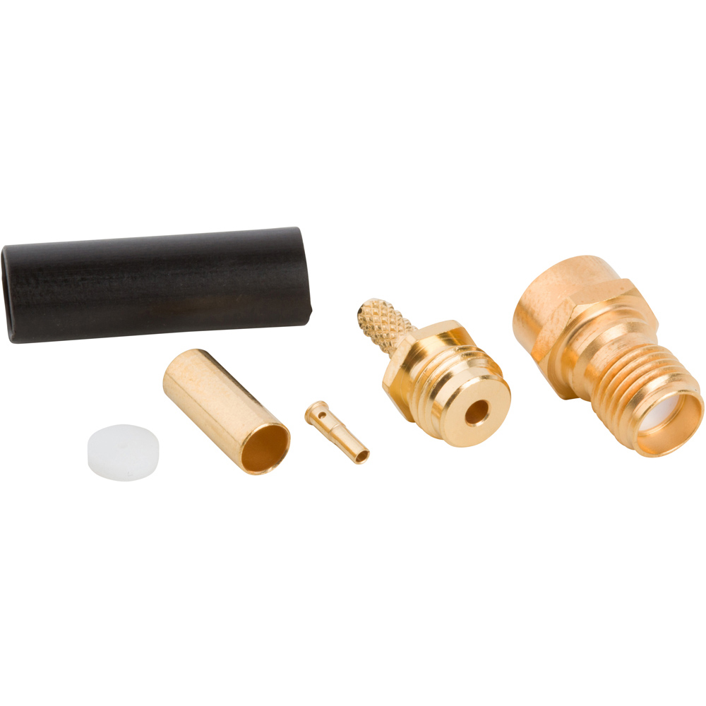 Amphenol RF 901-9602-3 Connector; RF; SMA; Straight; Cable Jack; 50 Ohm; RG-174,188A; Crimp