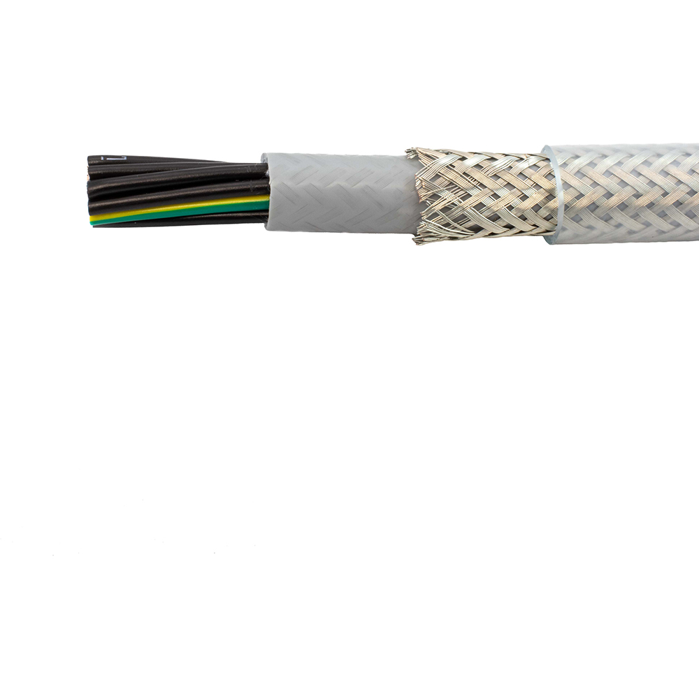 Alpha Wire 470075CY GE321 Industrial Cable, 7C 0.5Mm2, Braid Shield ...