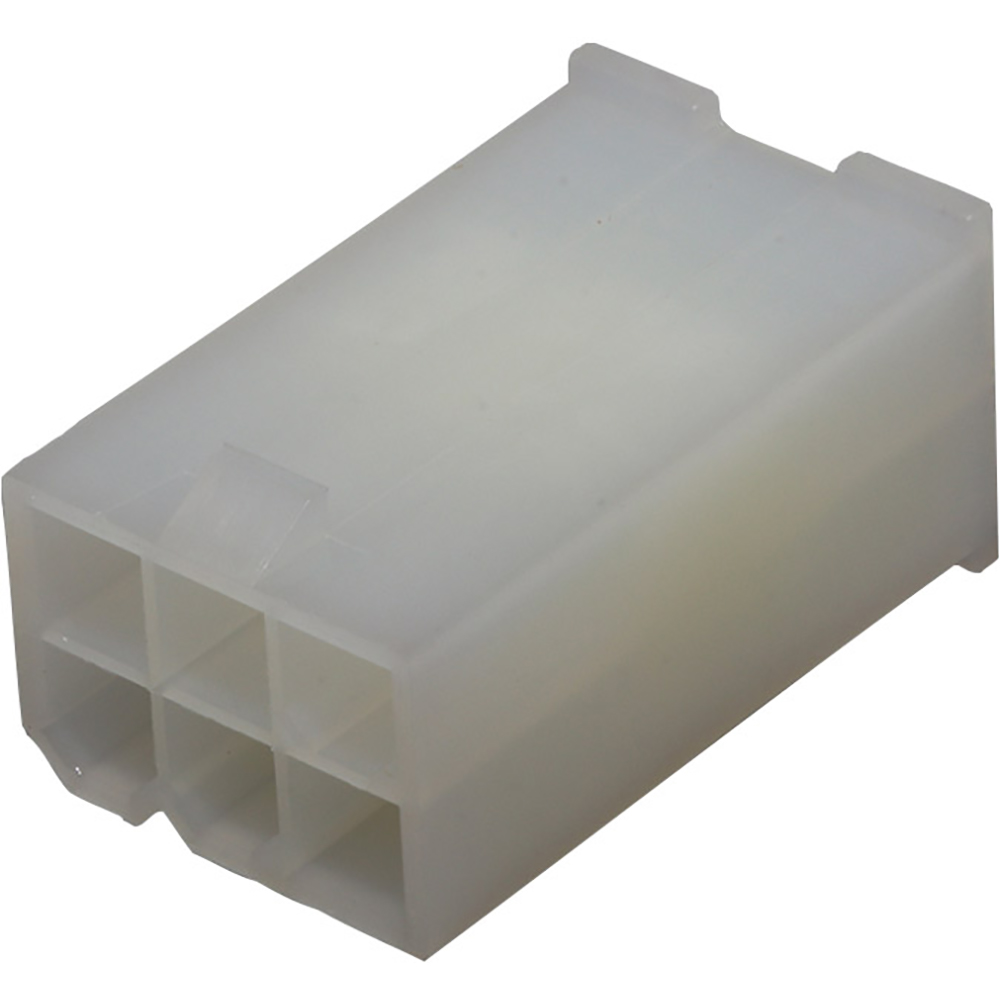 Molex Incorporated 39-01-3063 MINI-FIT JR. Series 4.2mm Pitch 6 Way 2Row Male Straight PCB ...