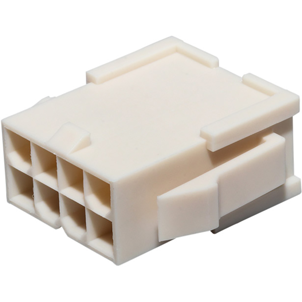 Molex Incorporated 39-01-2086 MINI-FIT JR. Series 4.2mm Pitch 8 Way 2Row Male Straight PCB ...