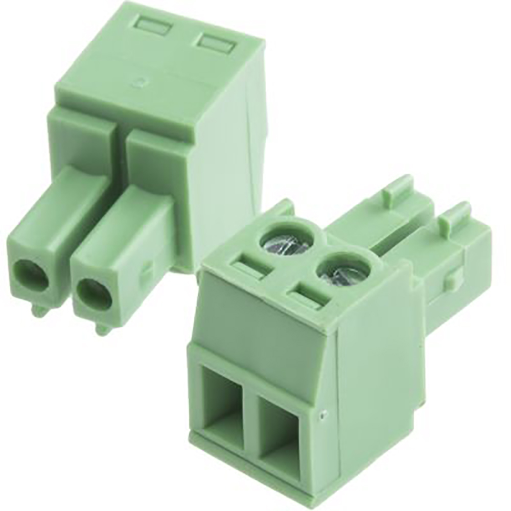 RS PRO 8971070 Terminal Block Pluggable 2 Position Plug 16-26AWG Screw ...