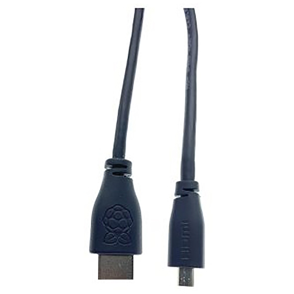 Raspberry Pi T7690AX Micro HDMI to HDMI 2 Meter White Cable