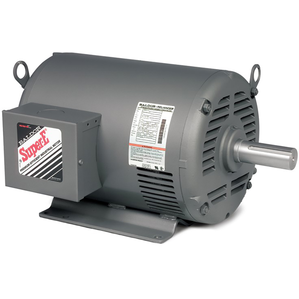 Baldor-Reliance EHM3313T Shaft Grounding Motor, 10HP, 1770 rpm, 215T, 3742M, OPSB, F1, HV3 Super ...