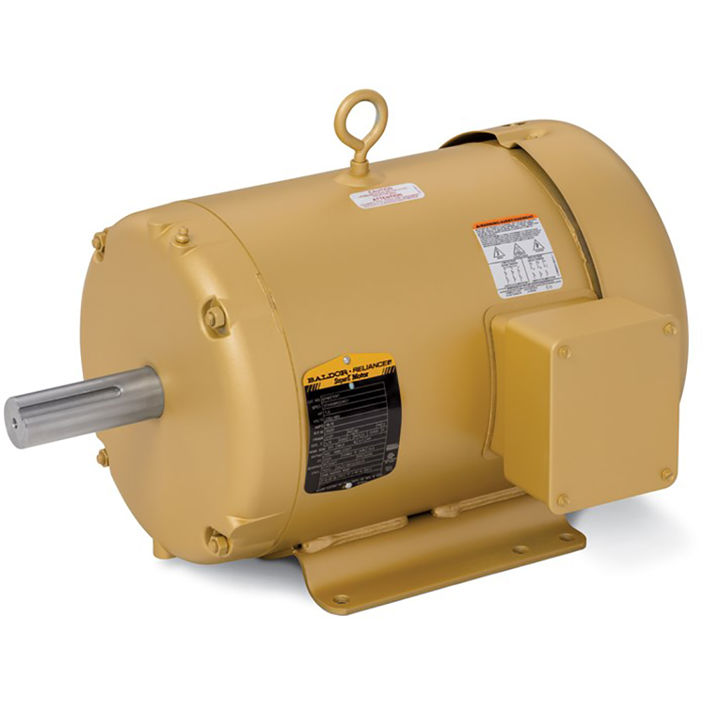 Baldor-Reliance EFM3710T AC Motor, 7.5HP, 1770 rpm, 3-Ph, 230/460V, 213T, 3738M, TEFC, F, GE3 Series
