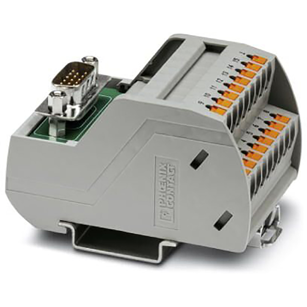 Phoenix Contact 2904268 Terminal block interface module;D-Sub, Male;15 ...
