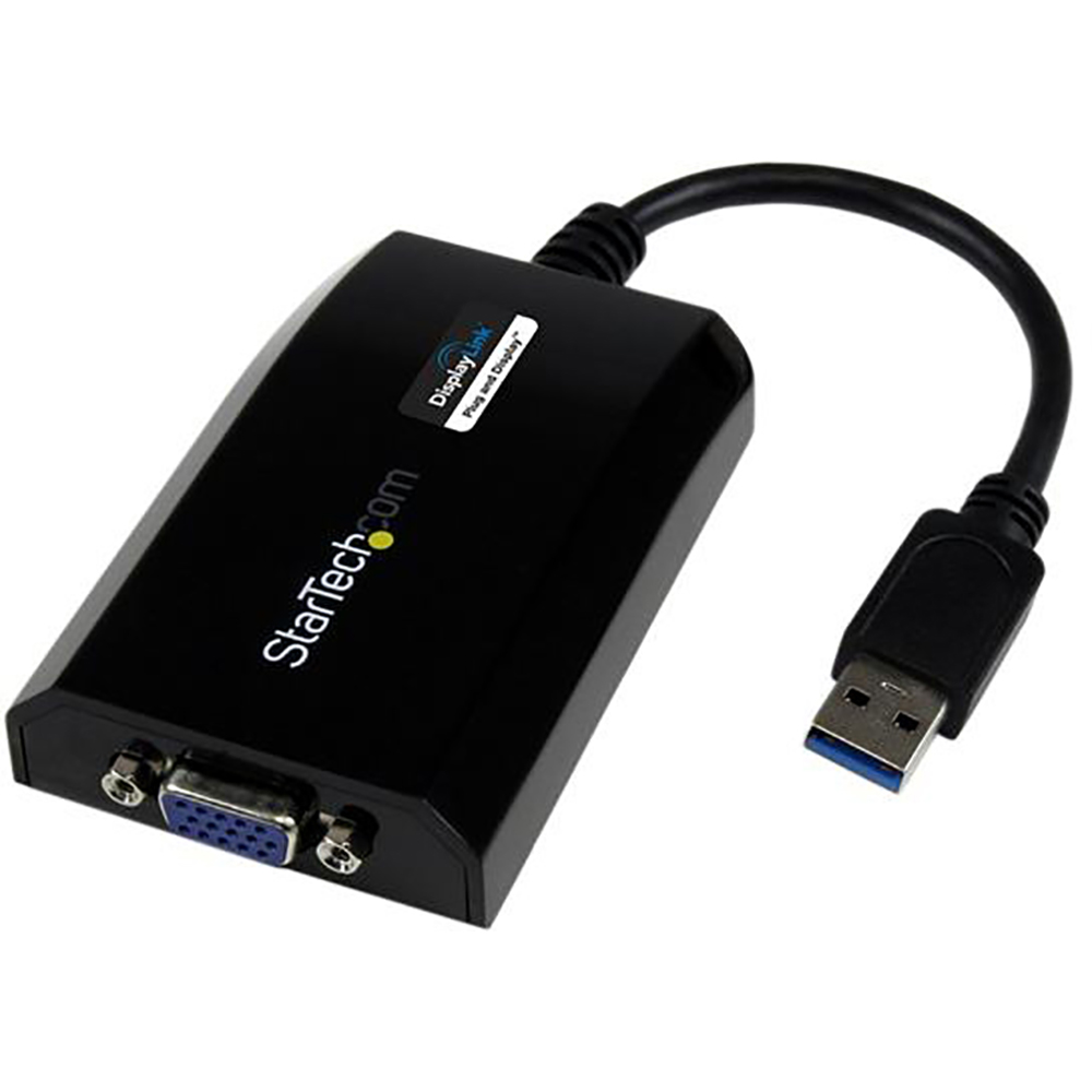 StarTech.com USB32VGAPRO USB to VGA External Graphics Card - 1920x1200 - USB to VGA Adapter Dual ...
