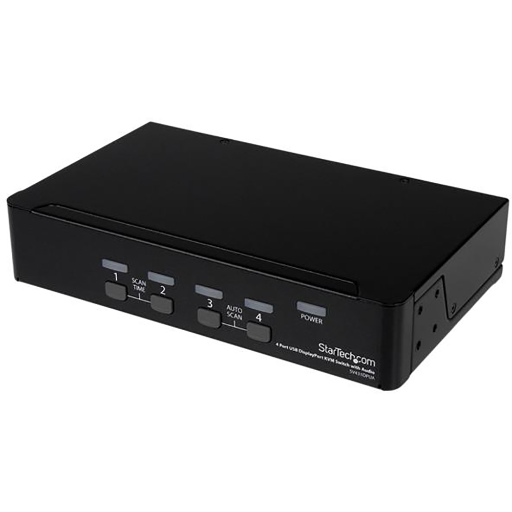 StarTech.com SV431DPUA 4 Port DisplayPort KVM Switch w/ Audio - USB ...