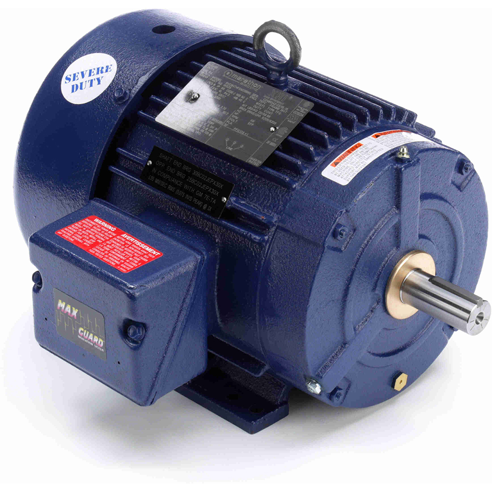 Marathon Motors W525 AC Motor, Severe Duty IEEE841, 5,1800,TEFC,184T,3/60/460