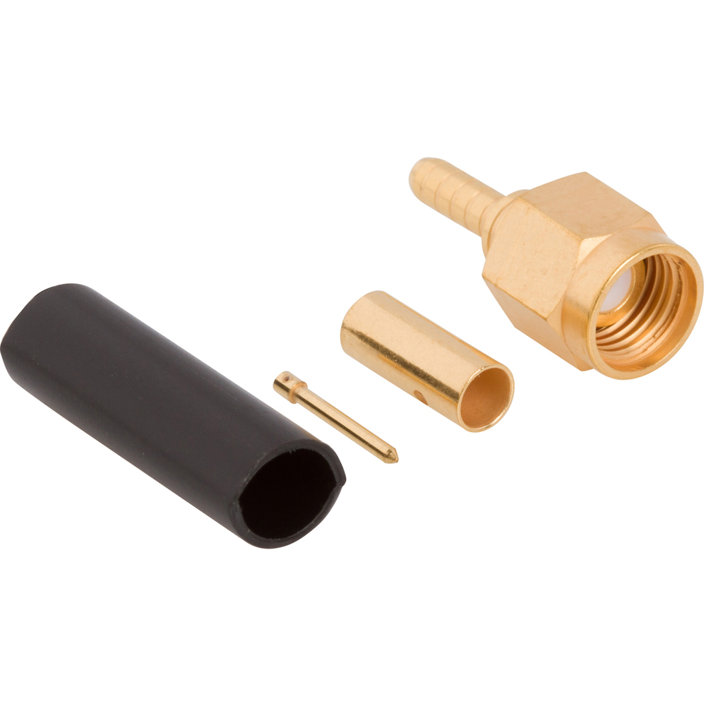 Amphenol RF 901-9602-3 Connector; RF; SMA; Straight; Cable Jack; 50 Ohm; RG-174,188A; Crimp