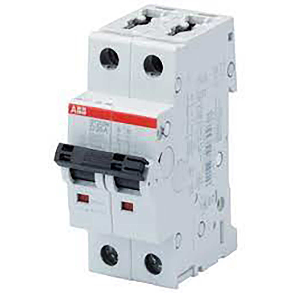 ABB ST202M-D5 Circuit Breaker,Miniature,DIN Rail Mount,D Curve,2 Pole,5A