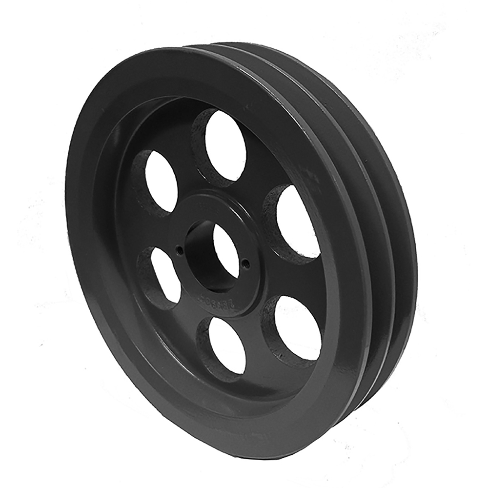 B&B Manufacturing 2BK190H FHP Sheave, V-Belt Pulley,Bushing bore SH,4L,5L,A/B belt,2 groove,cast ...