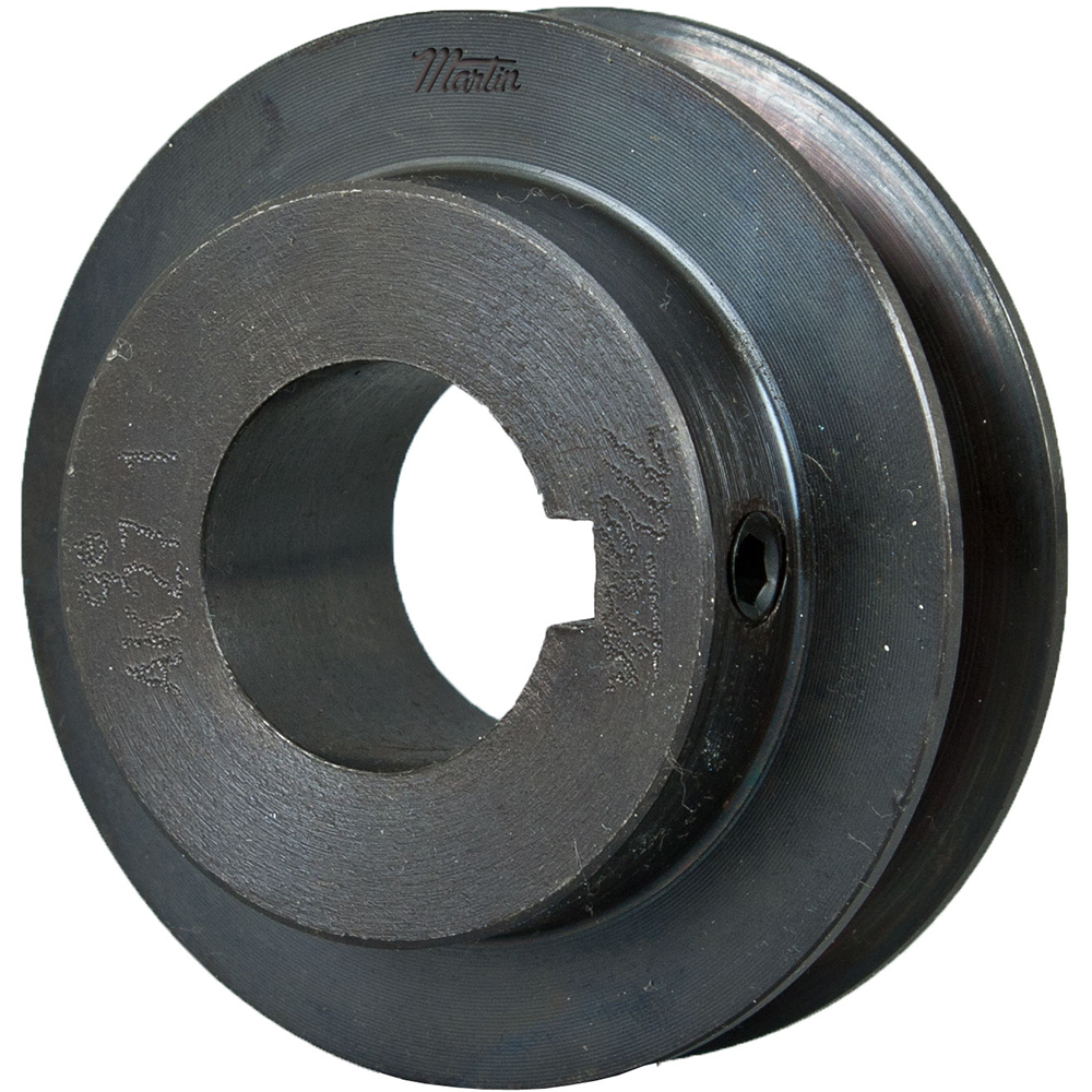 Martin Sprocket & Gear AK25 1/2 FHP Sheave, V-Belt Pulley, 1 Groove, 3L, 4L, A Belt, 1/2in Bore ...