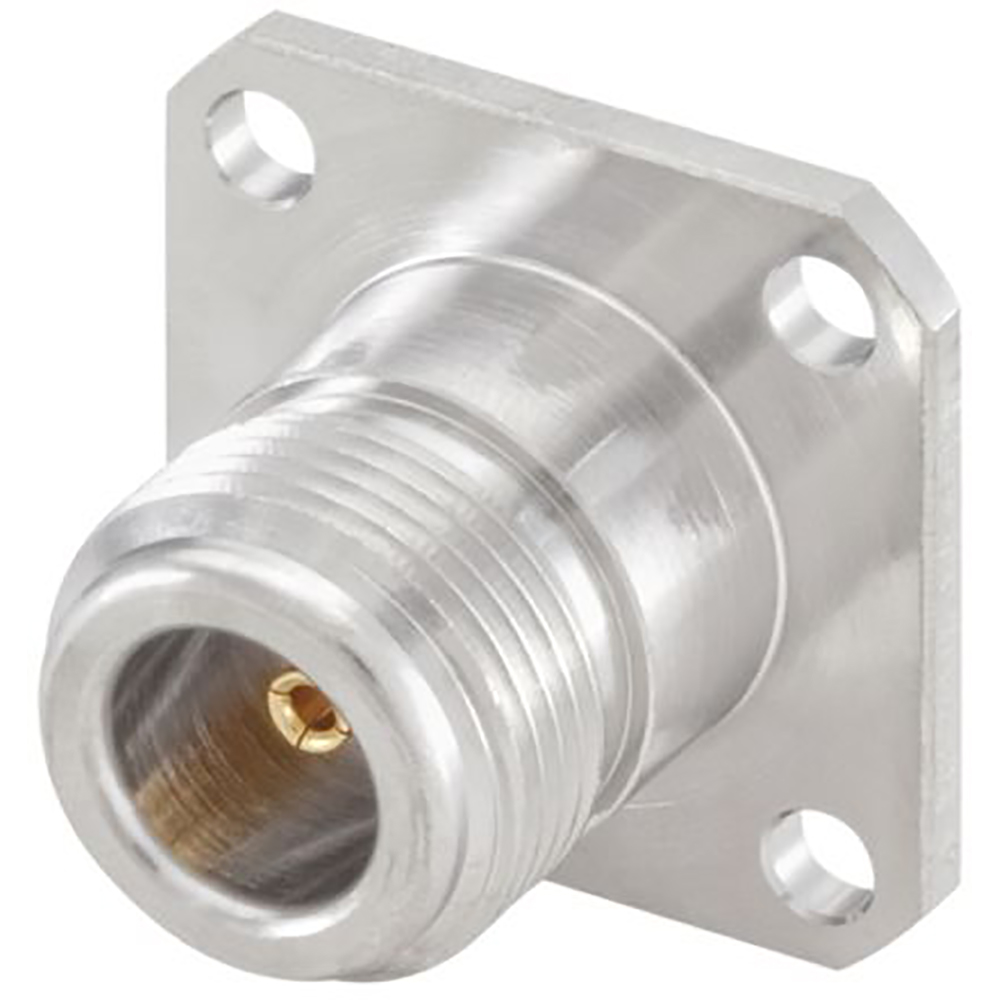 Rosenberger 53K401-200N5 RF Connector, 50 Ohm, Type N Panel Jack, Straight, Solder End, Type N ...