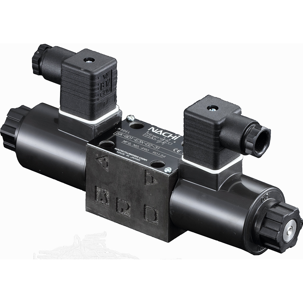 Nachi America Hydraulics SA-G01-C6-JR-D2-E31 Directional Valve, Hydraulic, Wet Type Double ...