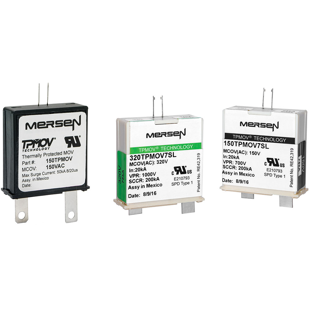 Mersen 510TPMOVSL-HV Varisitor Thermally Protected 50kA 510VAC PCB Leads Tact HV Micro Visual Tabs