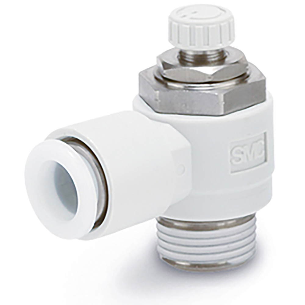 SMC Corporation AS3201F-03-10 Flow Control, elbow, meter out, 3/8" port, for 10mm tube, 1MPa