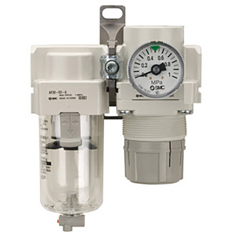 SMC Corporation AC30A-N03D-V-1Z-A FR/L COMBO MODULAR, AIRLINE, 3/8NPT, AC-A SERIES