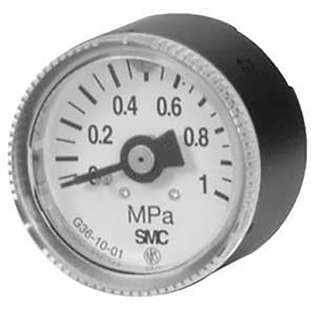 SMC Corporation G36-4-01M GAUGE, PRESSURE, 37MM DIA, RC1/8