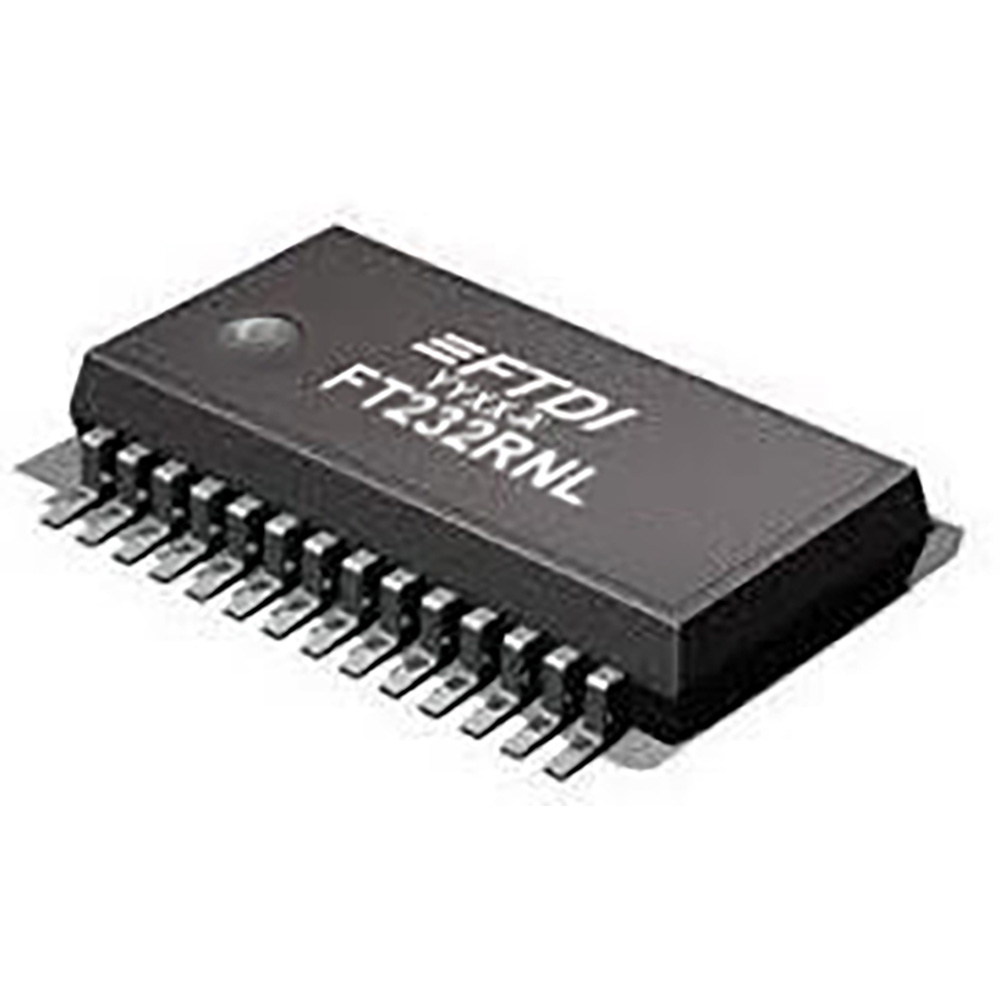 FTDI FT232RNL USB Full Speed to Serial UART IC, Includes Oscillator and EEPROM, SSOP-28