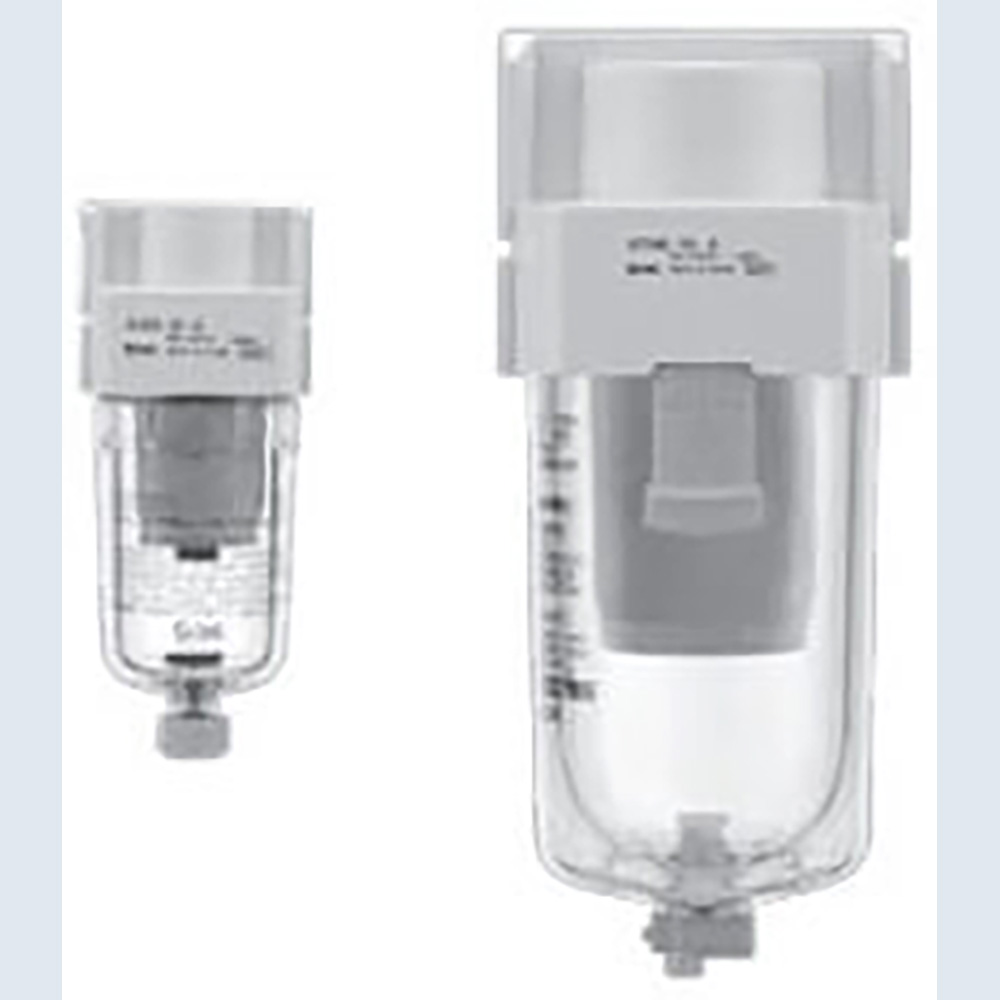 SMC Corporation AFD30-N03C-RZ-A Micro Mist Separator, air, 3/8NPT,urban wht,100PSI,NC drain,R-L