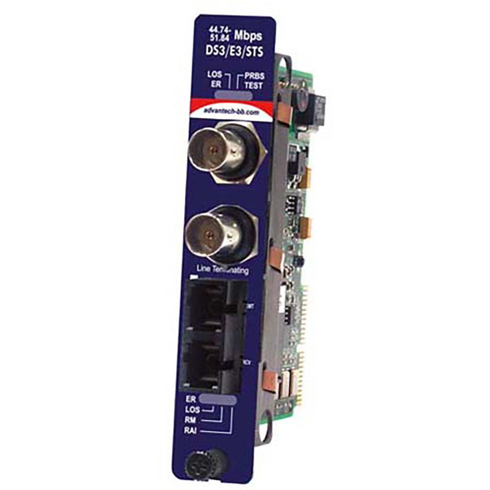Advantech IMC-723-SSET Fiber Media Conversion, iMcV Series-DS3/E3-LINETERM, BNC/SSFX -SM1310/P