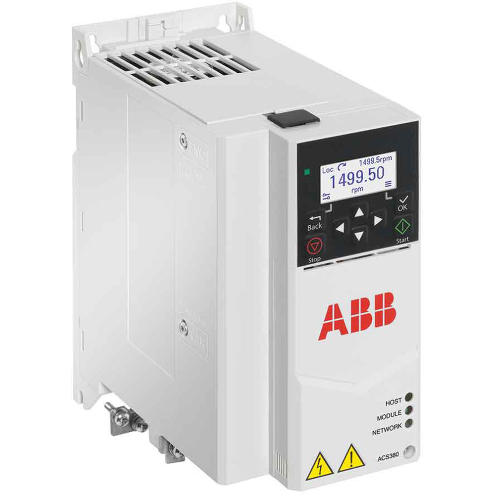ABB Drives ACS380-040C-12A2-2+K495 ACS380 AC Drive, 1/240V In, 3HP, 11.6A, Type OPEN