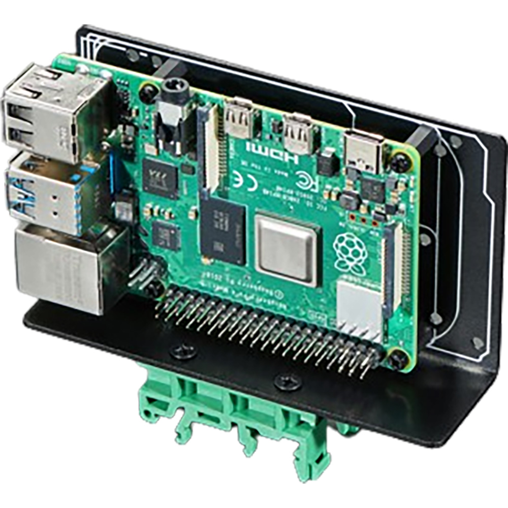 Adafruit Industries 4557 DIN Rail Mount Bracket for Raspberry Pi / BeagleBone / Arduino