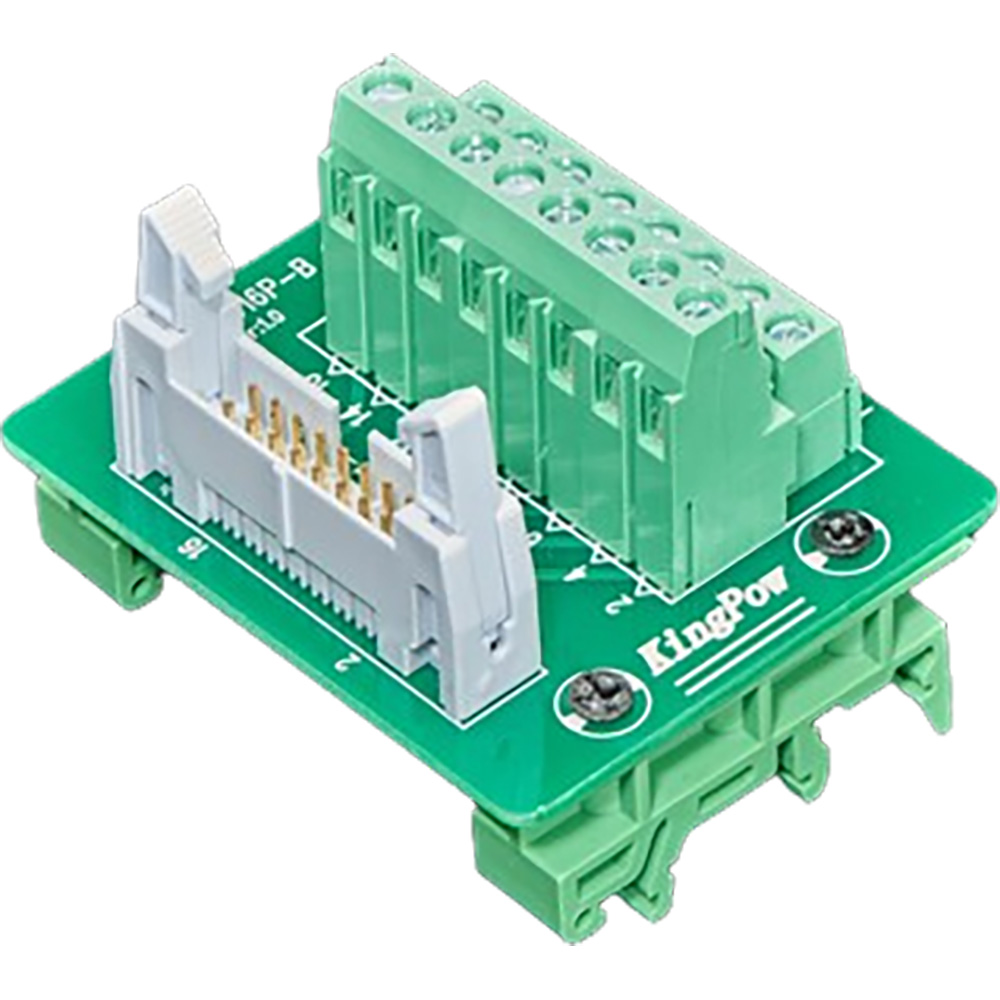 Adafruit Industries 4436 DIN Rail 2x8 IDC to Terminal Block Adapter ...