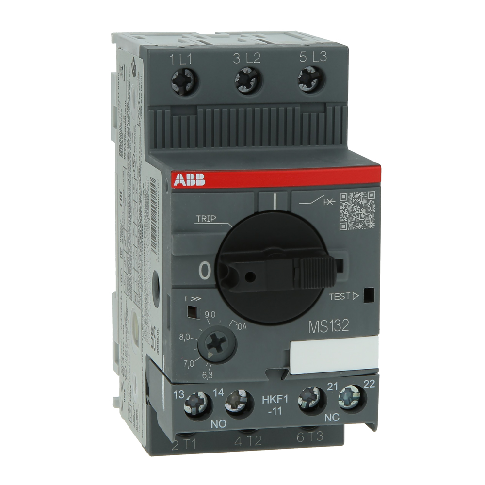 ABB MS132-10-HKF1-11 MMS 6.3-10.0A FRONT.AUX 1/1