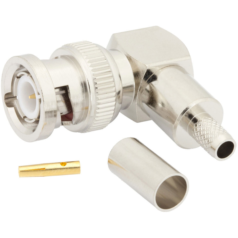 Fairview Microwave FMCN1372 Right Angle BNC Male (Plug) Connector For RG55, RG142, RG223, RG400 ...