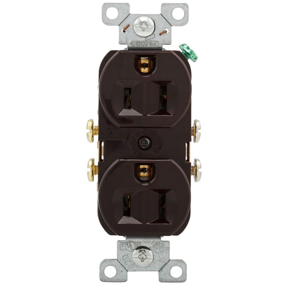 Arrow Hart AH8200RD Recp HG Dup 15A 125V 2P3W Str B/Swire RD