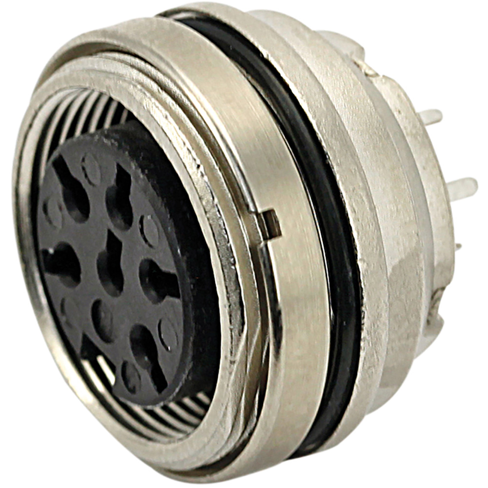 Amphenol Tuchel Industrial C091 11W006 000 2 Front mounting male metal receptacle with O-ring ...