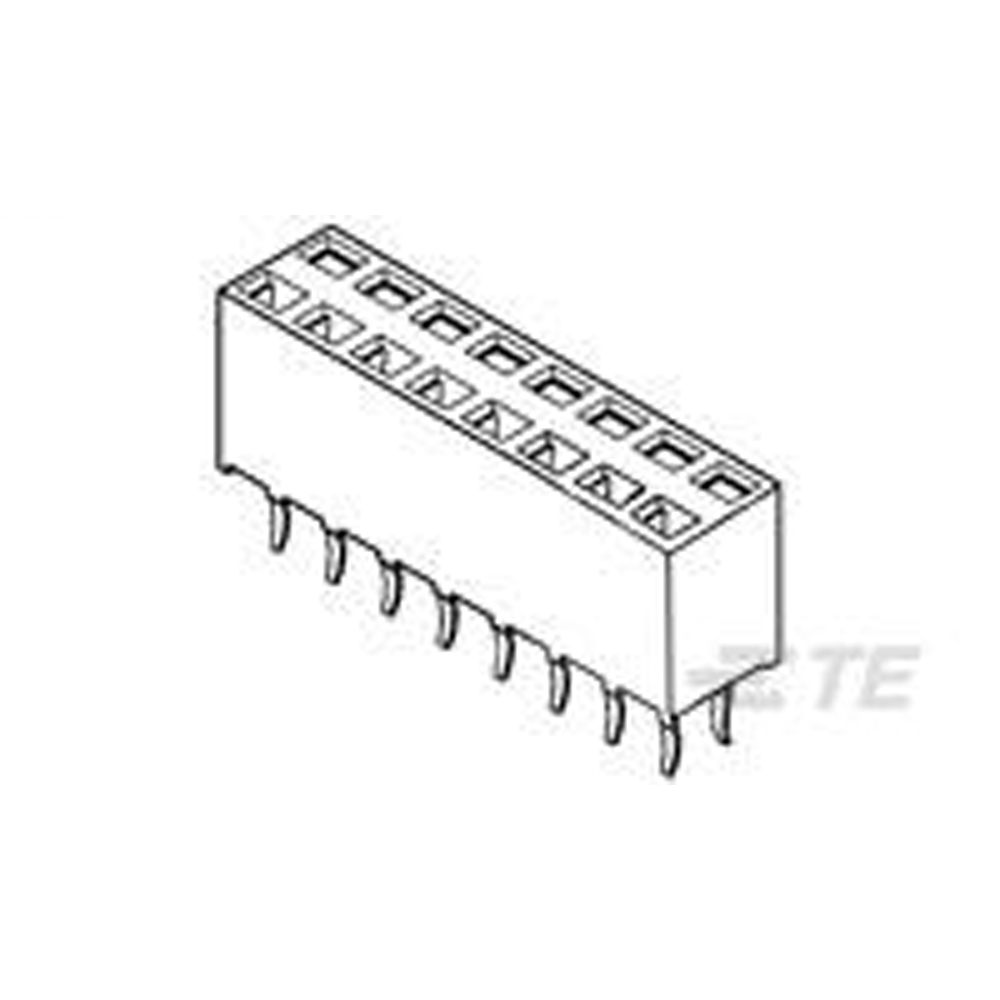 TE Connectivity 1-215309-2 Connector, AMPMODU, 2X12P Hv100 Rec Con. Te, 8.5Mm