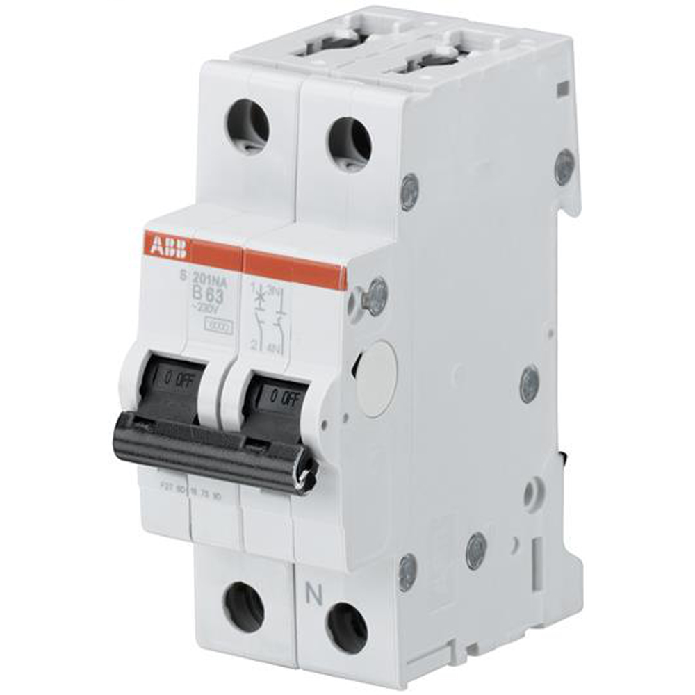 ABB S201-B32NA Circuit Breaker,S200 MINIATURE S MCB 1P+N B 32A 480Y/277 SUPP