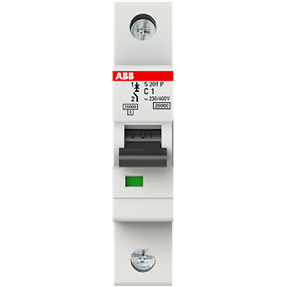 ABB S201P-C1 Circuit Breaker,S200P MINIATURE S MCB 1PC 1A 480Y/277 SUPP