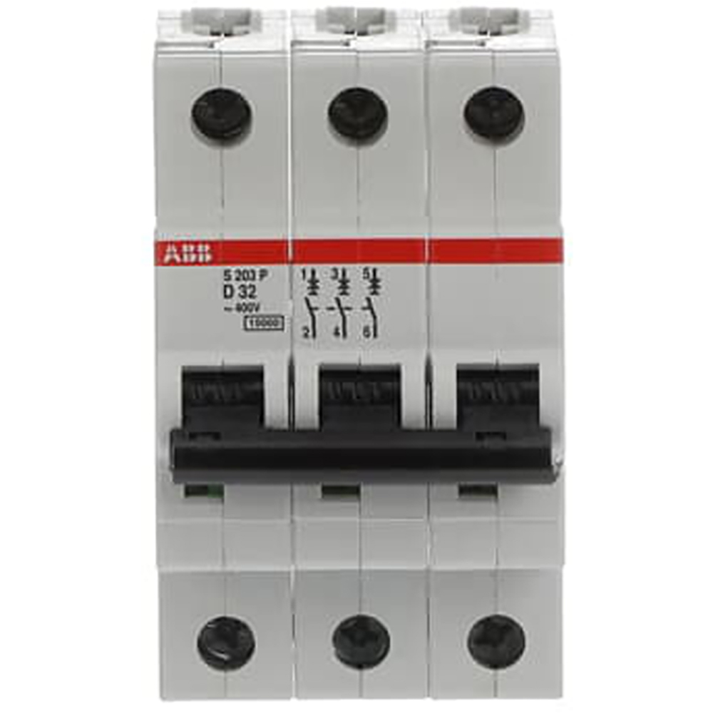 ABB S203P-D32 Circuit Breaker,S200P MINIATURE S MCB 3PD 32A 480Y/277 SUPP